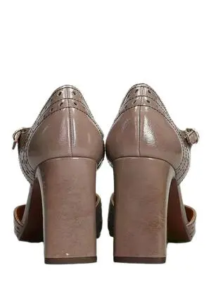 Chie Mihara Mante T-bar Heeled Pumps - Neutrals