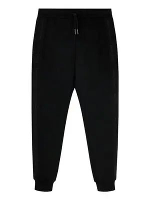 Armani Exchange Logo-tape Drawstring Track Pants - Black