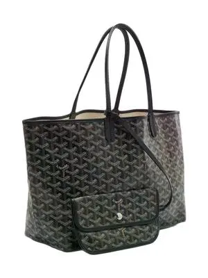 Goyard Pm Saint Louis Goyardine Tote Bag Black