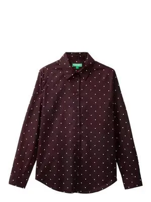 BENETTON Polka-dot Print Shirt