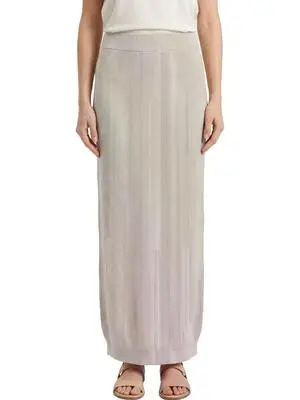 BRUNELLO CUCINELLI Ribbed-knit Cotton Maxi Skirt
