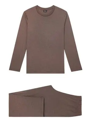 Zimmerli Sea Island Cotton-jersey Pyjama Trousers - Brown