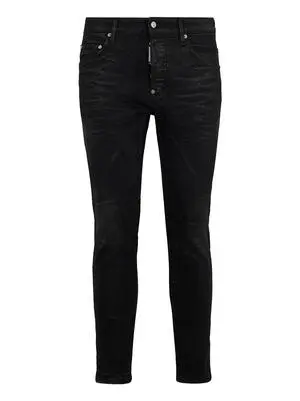 Dsquared2 Rubberized Skiers Skater Jeans - Black