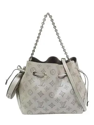 LOUIS VUITTON Bella Gris Souris Monogram Mahina Tote Bag - Grey