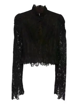 DE LA VALI Vitalis Top In Black Lace