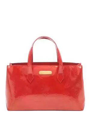 LOUIS VUITTON 2009 Monogram Vernis Wilshire Pm Handbag - Red