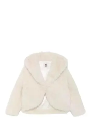 ANIYE BY Faux-fur Hooded Jacket - Neutrals