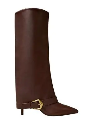 Vince Camuto Margee Cuff Knee High Boot Java Leather