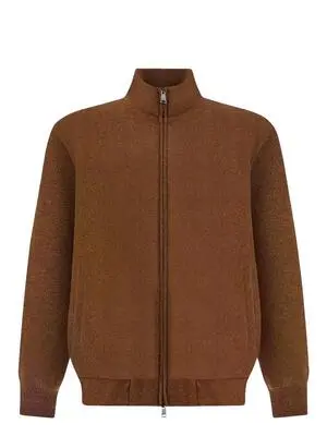 Paul & Shark The Layover Zip-up Cardigan - Brown