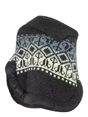 MOORER Capuaalw Knit Padded-trim Poncho
