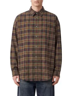 Acne Studios Tartan Check Wool And Mohair-blend Shirt - Multicolor