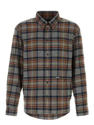 DSQUARED2 Dsquared Embroidered Checked Flannel Shirt