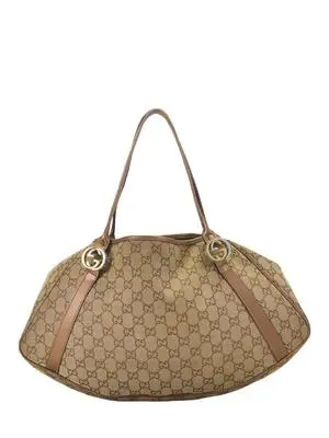 Gucci Original Gg Lurex Twins Tote - Brown