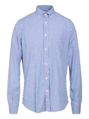DRUMOHR Man Shirt Light Blue Size 15 Cotton Blue