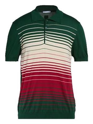 JACOB COHЁN Man Polo Shirt Camel Size L Cotton Green