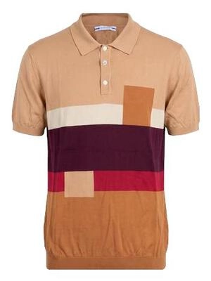 JACOB COHЁN Polo Shirt Camel Size Cotton - Beige