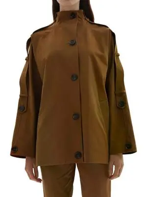JOAEN Sara Button-up High-neck Jacket - Green