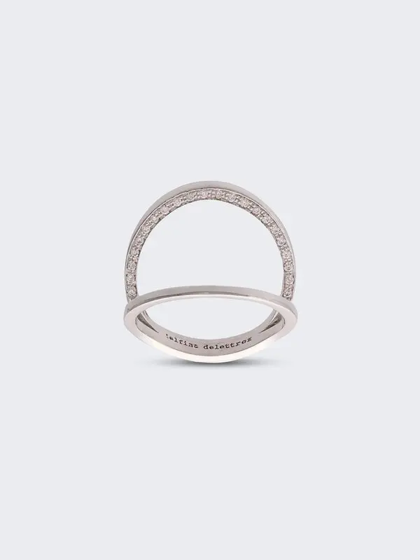 Delfina Delettrez 18kt Gold And Diamond Ring - Silver
