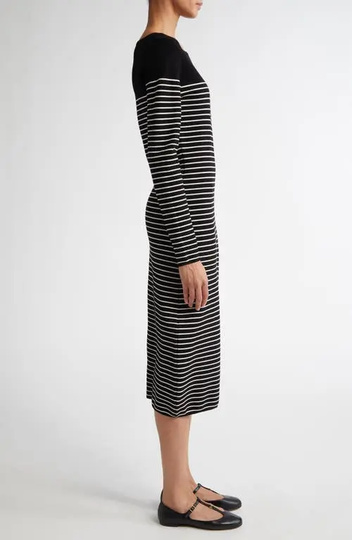 Max Mara Flipper Stripe Midi Sweater Dress