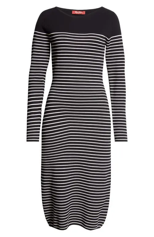 Max Mara Flipper Stripe Midi Sweater Dress