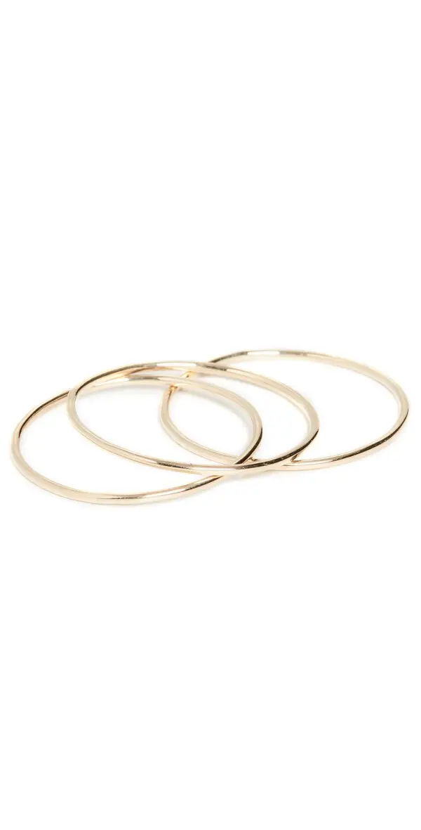 ARIEL GORDON 14k Paper Thin Ring Set - Gold