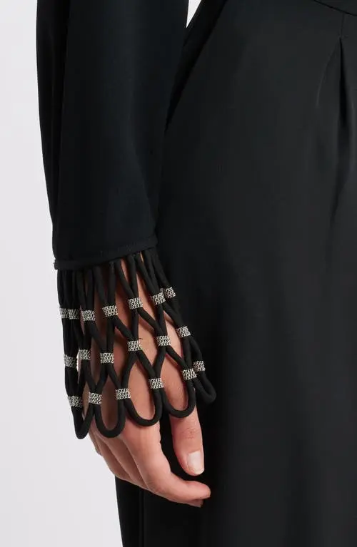 Kobi Halperin Chain Net Trim Blouse