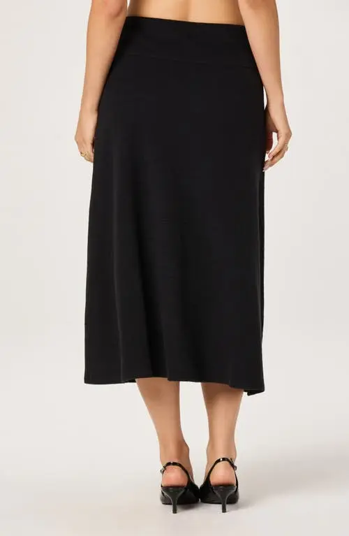 Astr The Label Knit Midi Skirt - Black