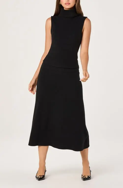 Astr The Label Knit Midi Skirt - Black