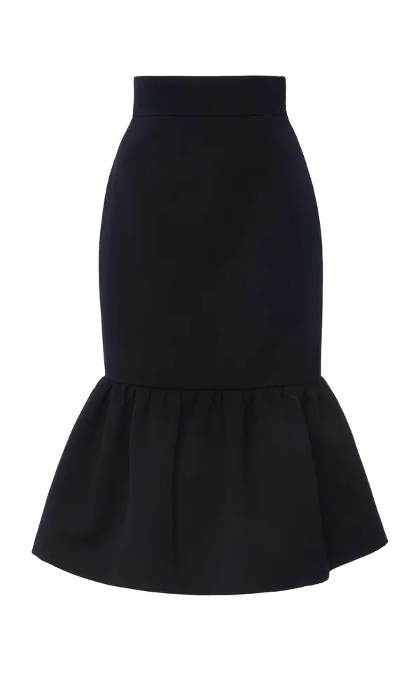 Miu Miu Wool Cady Midi Skirt