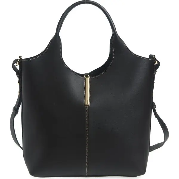 TOD'S Small Leather Tote - Nero