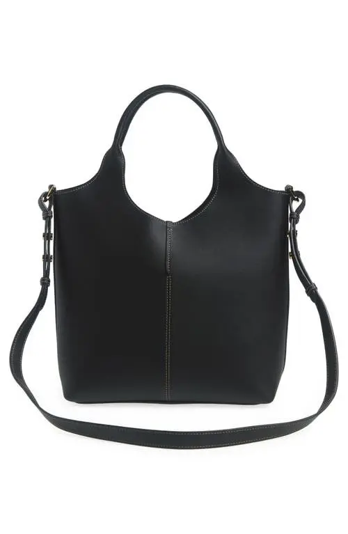 TOD'S Small Leather Tote - Nero