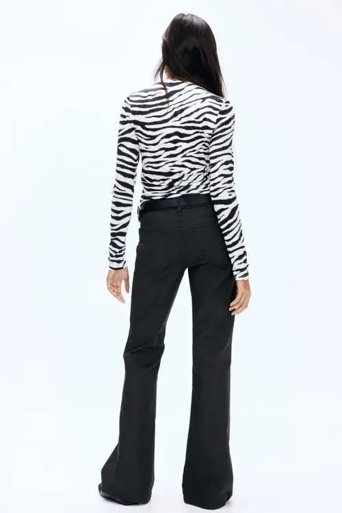 H&m Flared Low Rise Jeans
