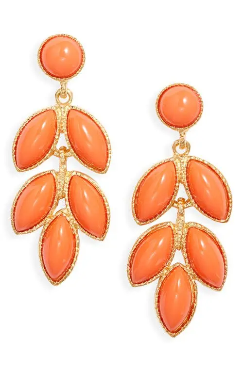 KENNETH JAY LANE Beaded Drop Earrings - Gold