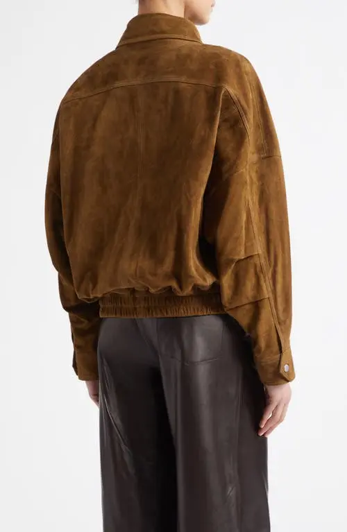 Nour Hammour Dalma Relaxed Suede Jacket