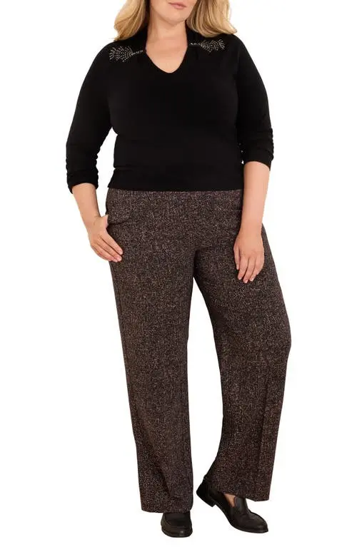 NIC+ZOE Lenox Printed Wide Leg Pants
