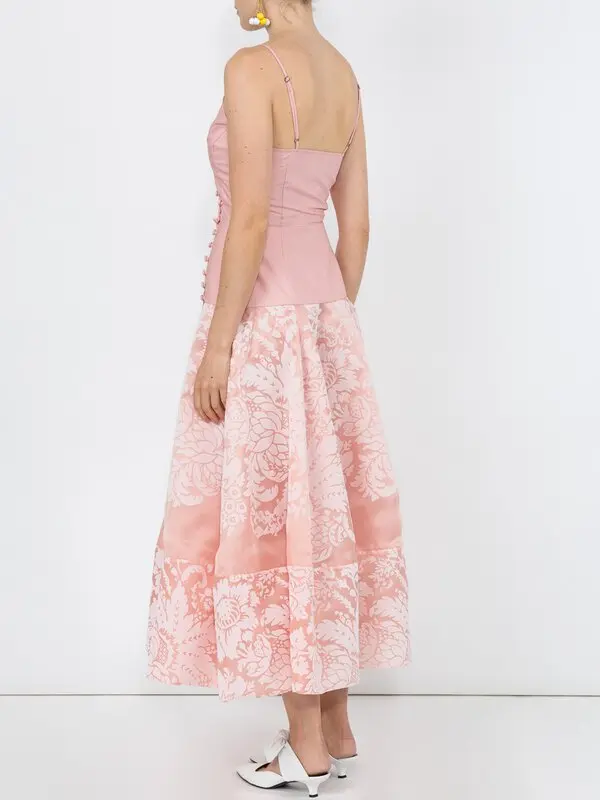 Rosie Assoulin Damask Midi Dress