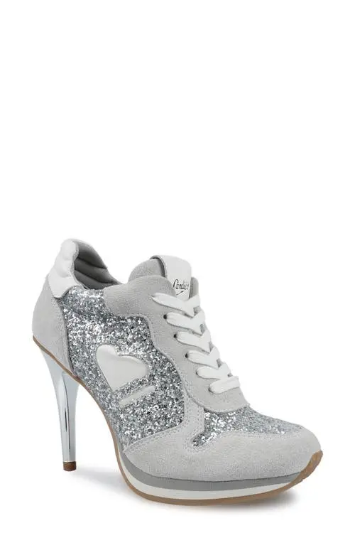 CANDIE'S Percy Platform Pump - Silver Sue