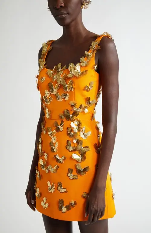 orange monarch butterfly spaghetti dresses Butterflies On My Back Maxi Dress, Orange / L