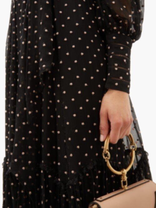 zimmermann black polka dot dress