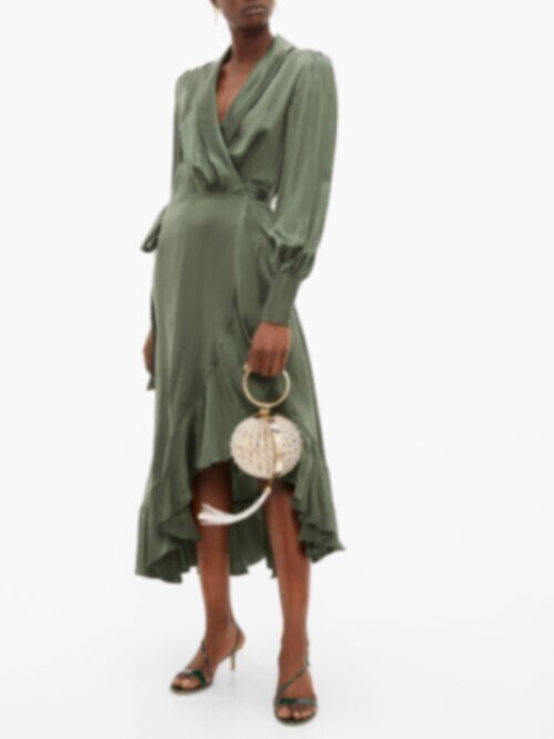 zimmermann espionage wrap dress
