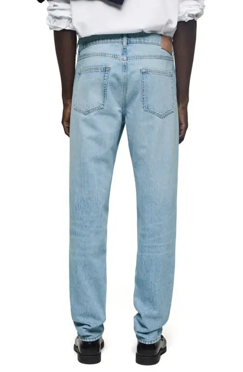 Mango Straight Leg Jeans - Medium Blue