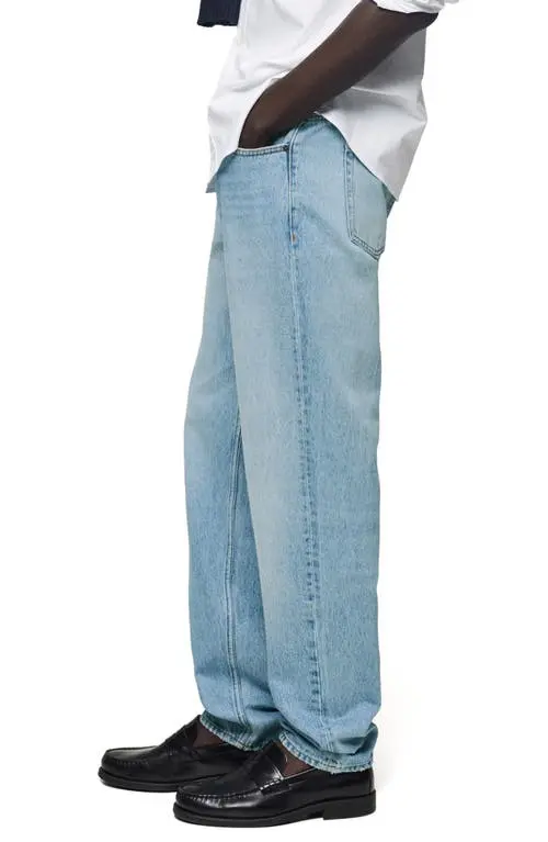 Mango Straight Leg Jeans - Medium Blue