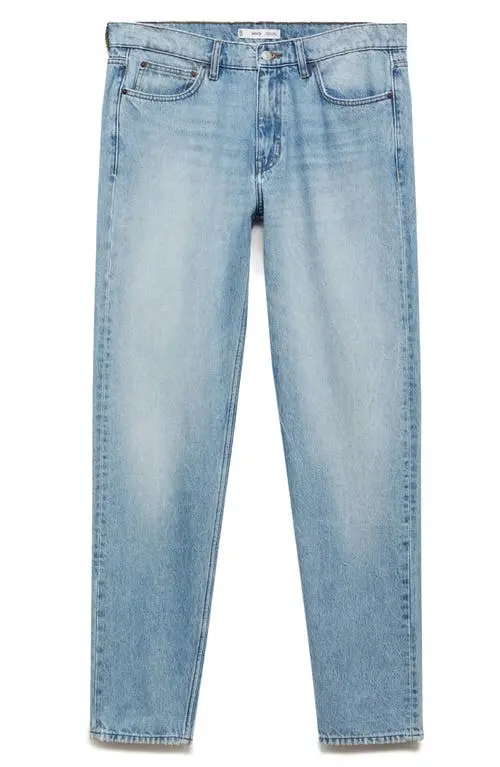 Mango Straight Leg Jeans - Medium Blue
