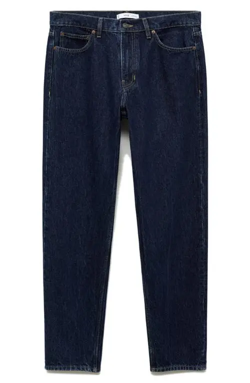 Mango Straight Leg Jeans - Open Blue