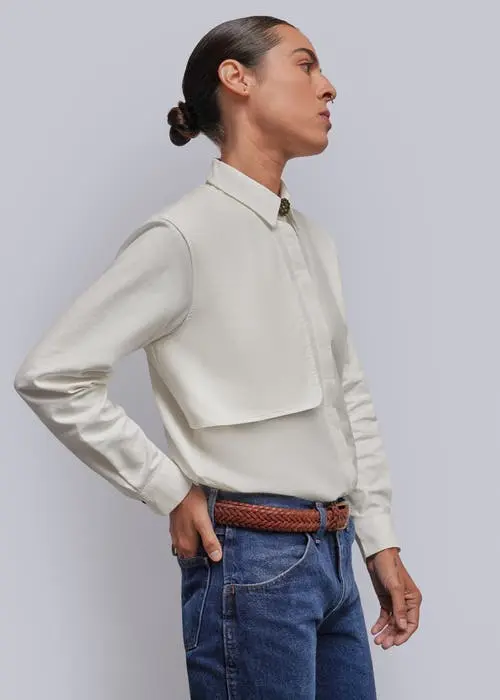 WILDFANG The Empower Oxford Storm Flap Button Up