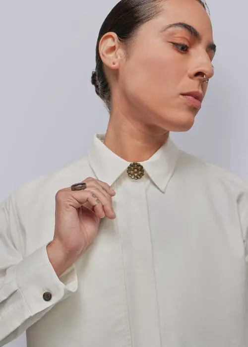 WILDFANG The Empower Oxford Storm Flap Button Up
