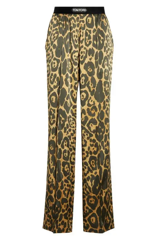 TOM FORD Stretch Silk Pajama Pants - Camel