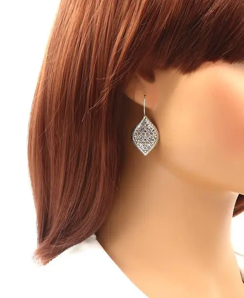 DEVATA Dragon Skin Sterling And 18k Gold Earrings