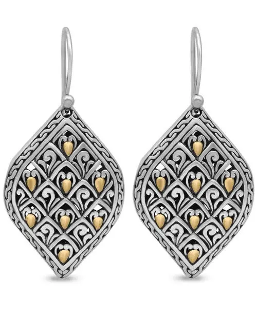 DEVATA Dragon Skin Sterling And 18k Gold Earrings