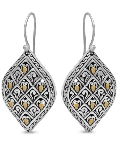 DEVATA Dragon Skin Sterling And 18k Gold Earrings